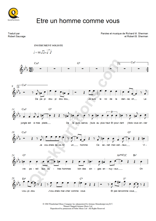 Partition pour Instruments Solistes Etre un homme comme vous du livre ... Partition pour Instruments Solistes Etre un homme comme vous du livre ...