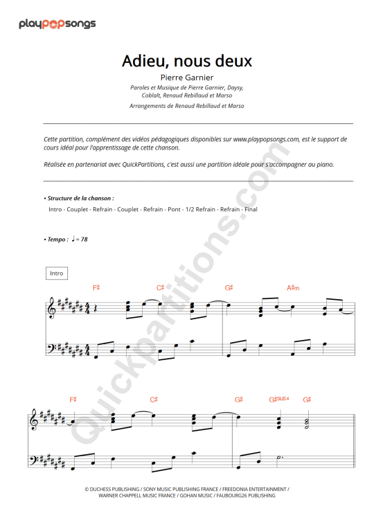 Digital Sheet Music at Quickpartitions